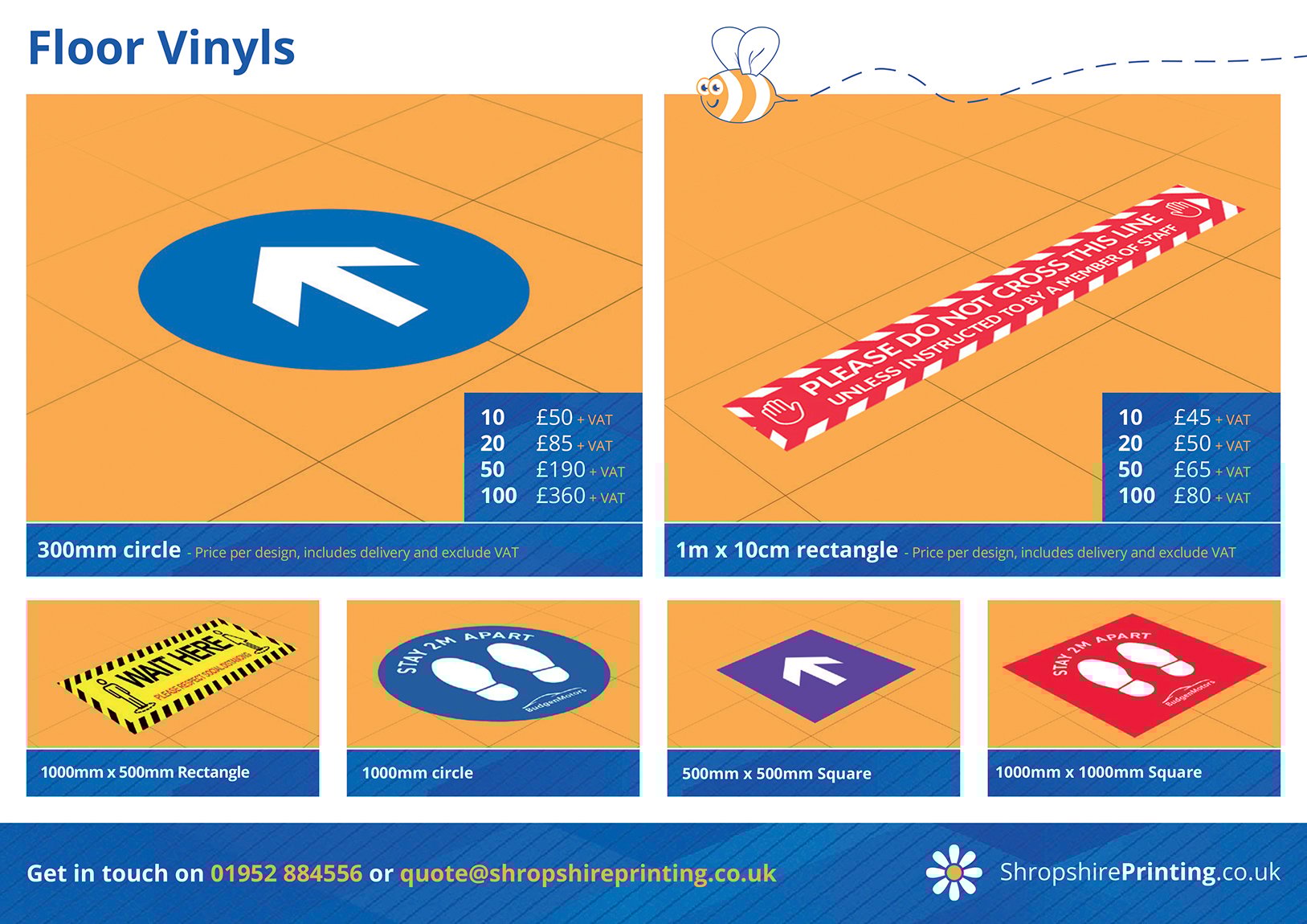 Vinyl Floor Stickers - Shropshire Printing